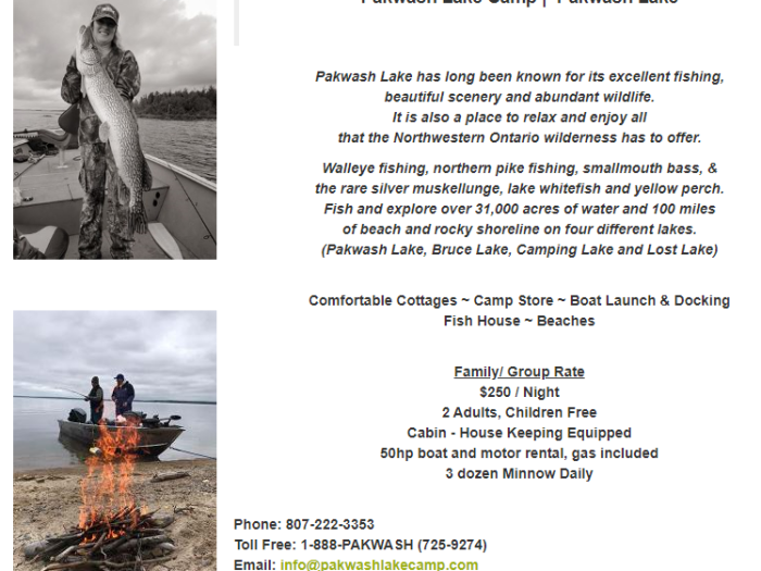 News – Pakwash Lake Camp
